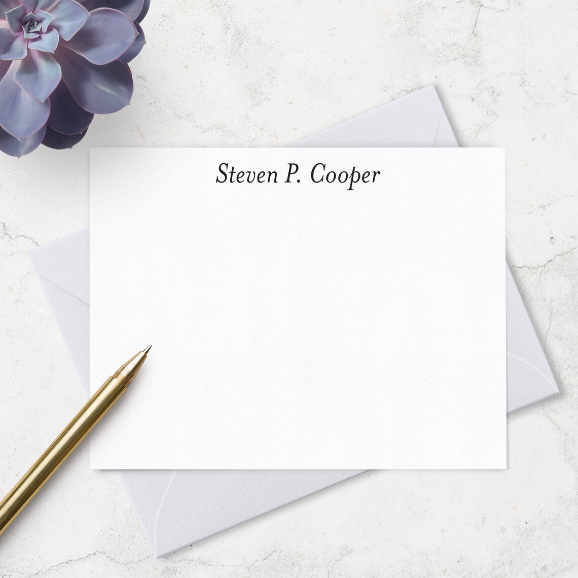 Personalized Note Cards for Men With Envelopes Professional - Etsy
