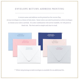 Folded Note Cards With Monogram and Name, Personalized Fold Over ...