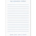 Personalized Family Notepad Lined or Unlined 50 or 100 Sheets, Tear off ...