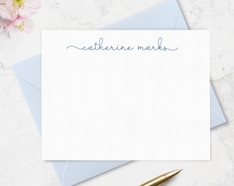 Personalized Note Card Set - EXQUISITE SCRIPT MONOGRAM - Women's ...