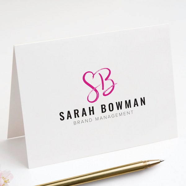Custom Logo Folded Note Cards - Etsy