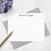 Personalized Note Cards for Men With Envelopes, Professional Stationery ...