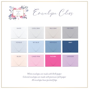 Personalized Note Cards & Envelopes Set Boxed Stationery Set - Etsy