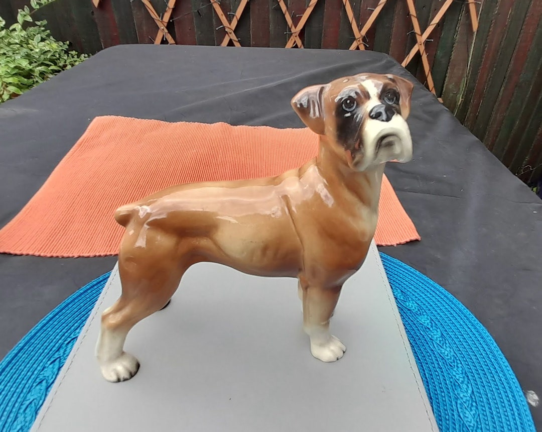 Vintage Coopercraft BULLDOG Figurine Glazed Porcelain China Canine 7.3 ...