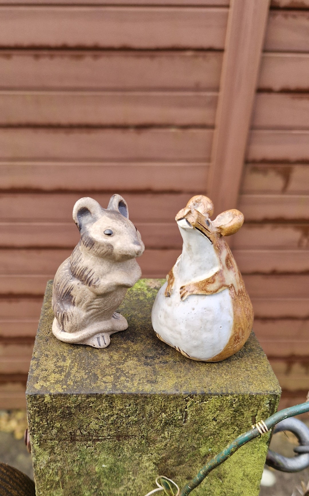 Vintage Poole Pottery Mouse and Hand Painted Pottery Mouse Marked MD ...