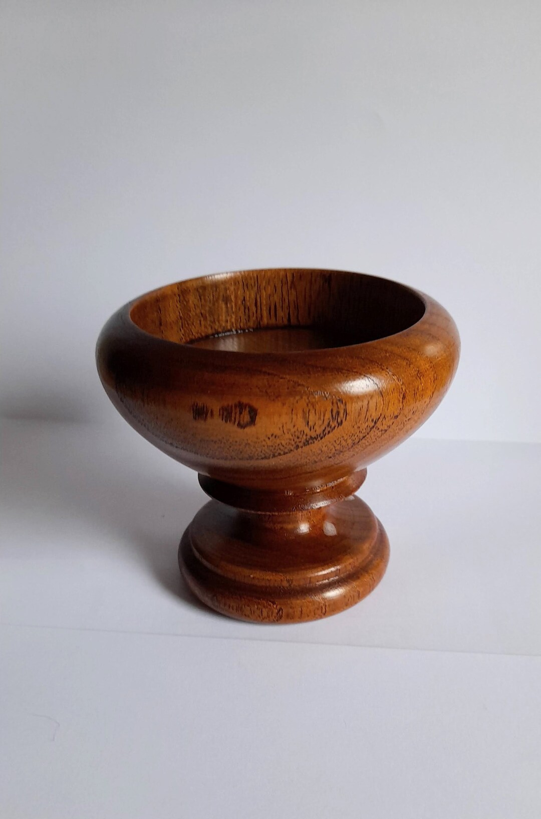 Antique Victorian Treen Pedestal Bowl ~ Table Salt Bowl - 19th Century ...