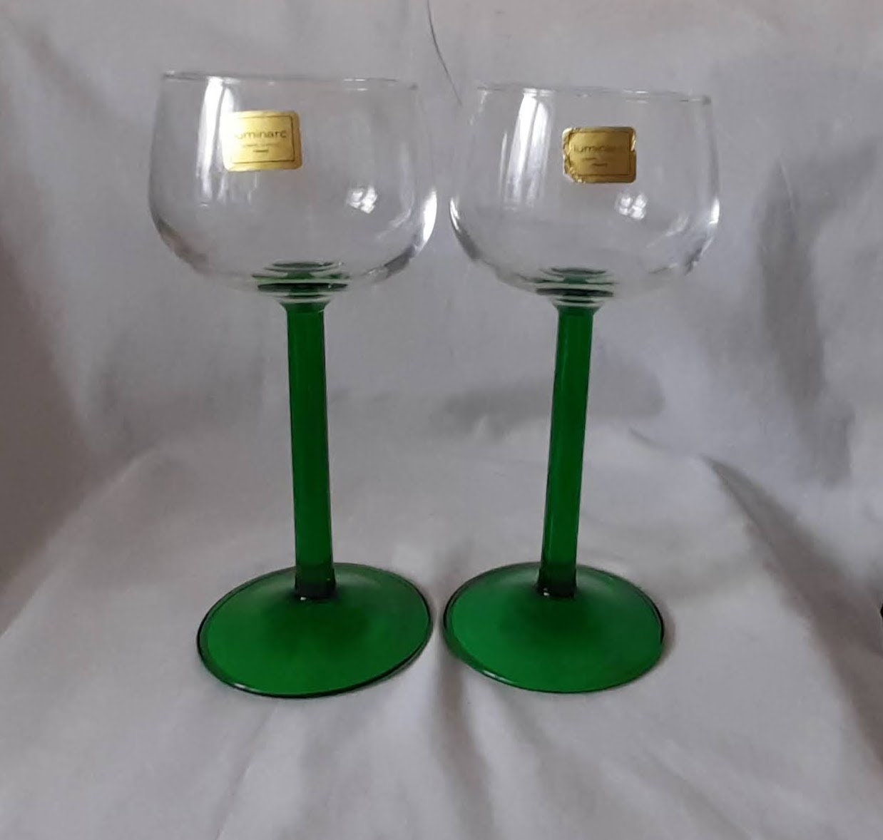 Art & Collectibles Collectibles Vintage set of 6 Luminarc ~ Green Tulip ...