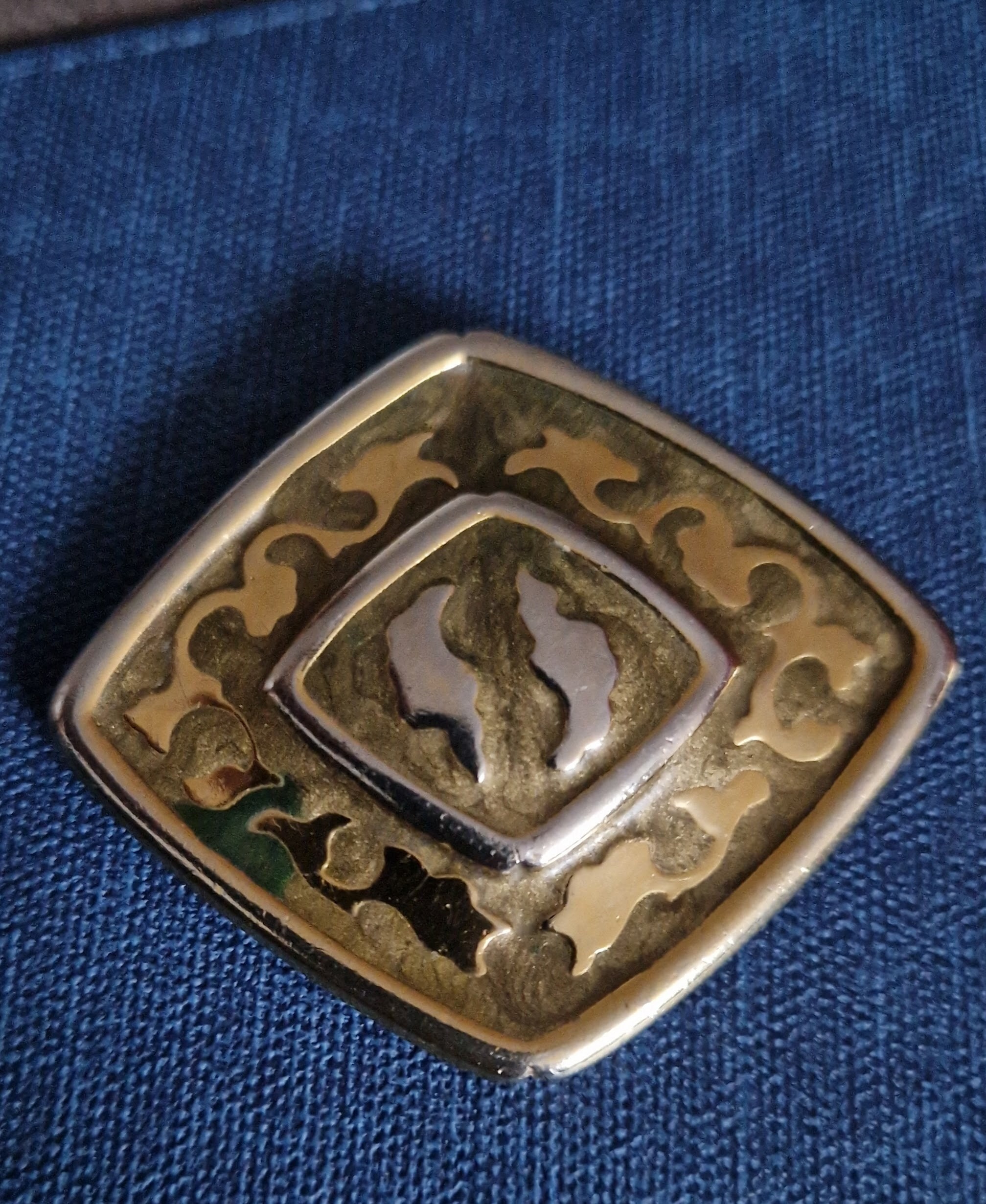 Rare Vintage BERGDORF GOODMAN BG Gold Tone/silver Tone Ornate Brooch ...