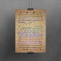 Doctor Who Tube Map A3 Art Print - Etsy UK