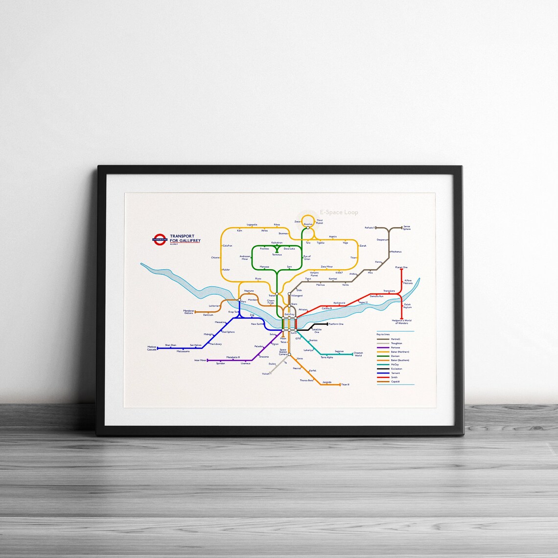Doctor Who Tube Map – A3 Art Print - Etsy UK