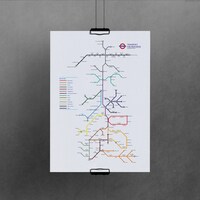 Doctor Who Tube Map A3 Art Print - Etsy UK