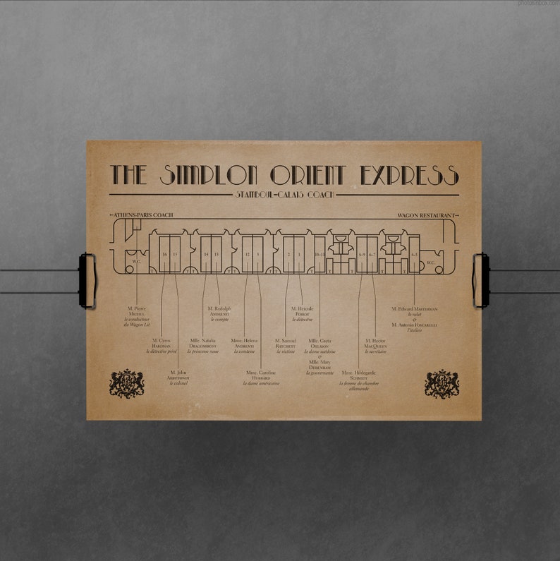 Murder on the Orient Express – A3 Art Print - Etsy