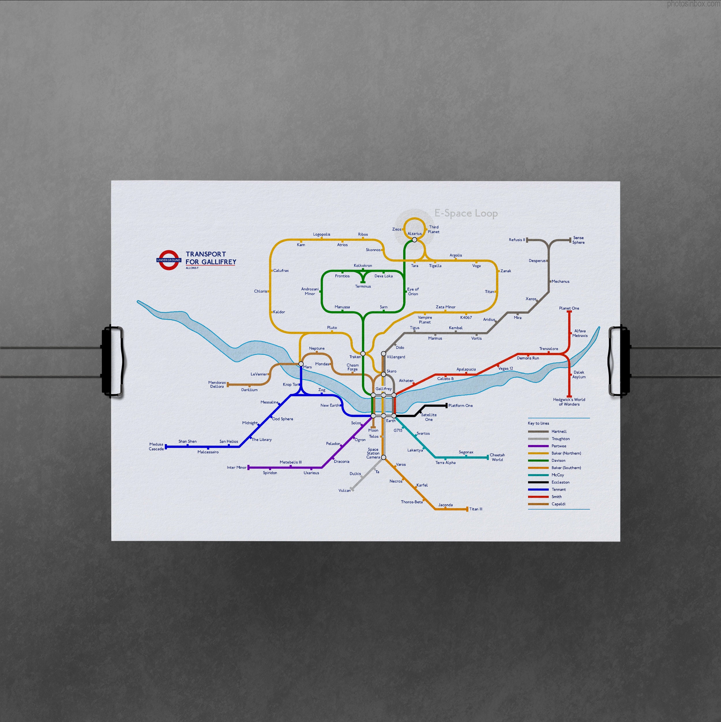 Doctor Who Tube Map – A3 Art Print - Etsy UK
