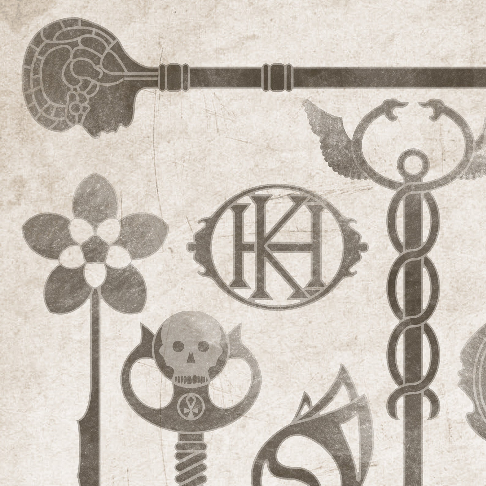 The Keys of Keyhouse – A3 Art Print - Etsy UK