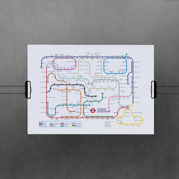 Tube Map - Etsy UK