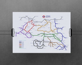 Doctor Who Tube Map A3 Art Print - Etsy UK