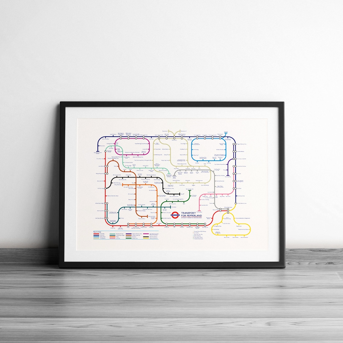 Beatles Tube Map – A3 Art Print - Etsy Canada