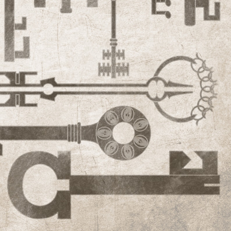 The Keys of Keyhouse – A3 Art Print - Etsy