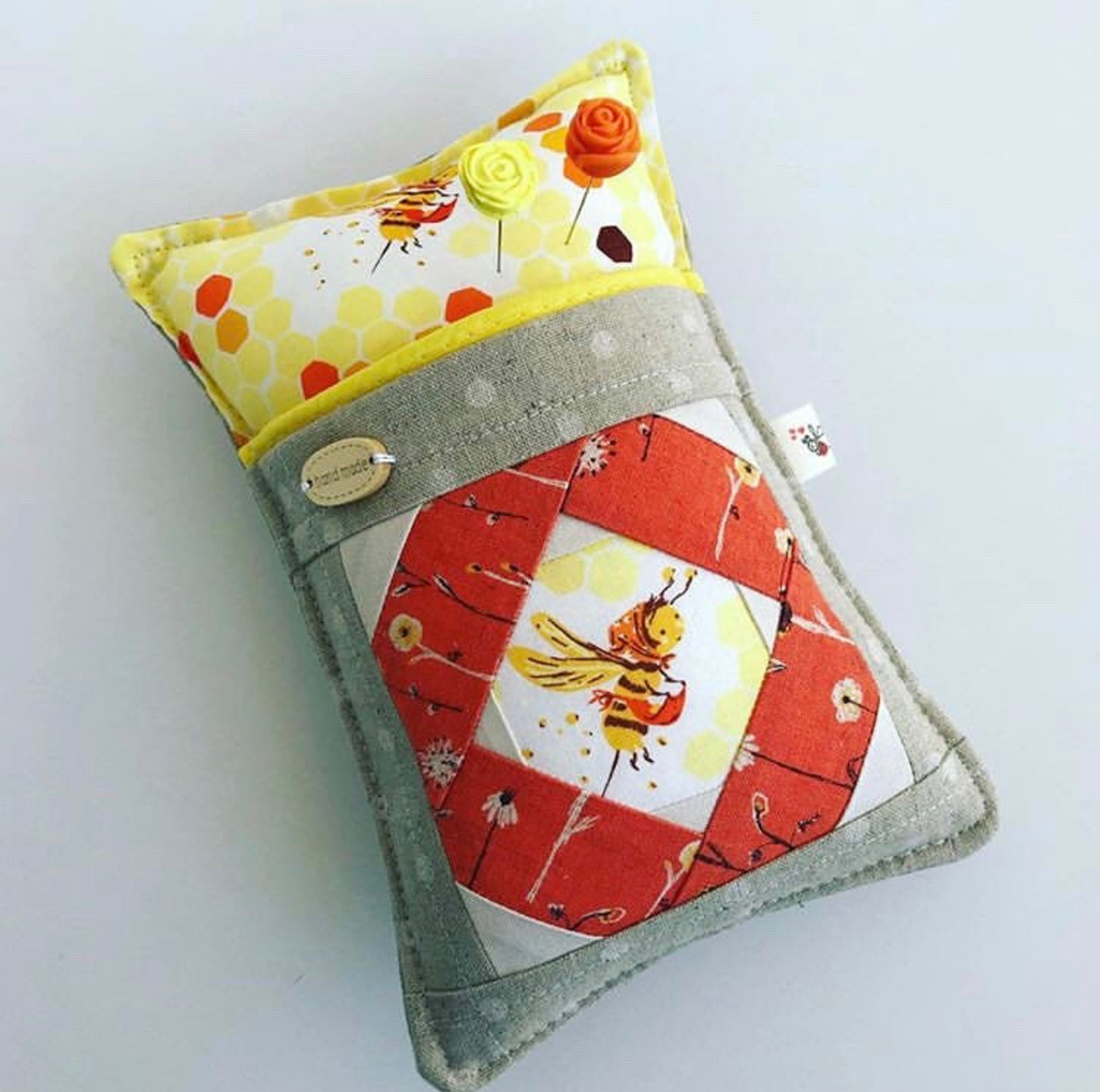 Made to Order Nanny Bee Works the Wild Flowers Stitcharmony | Etsy