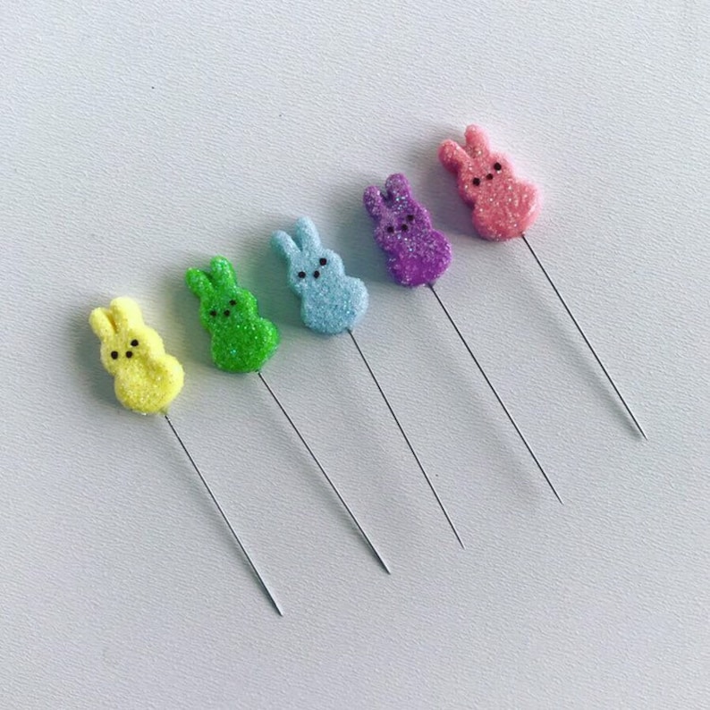 Handmade Easter Polymer Clay Sets of Bunny Peeps peeps - Etsy