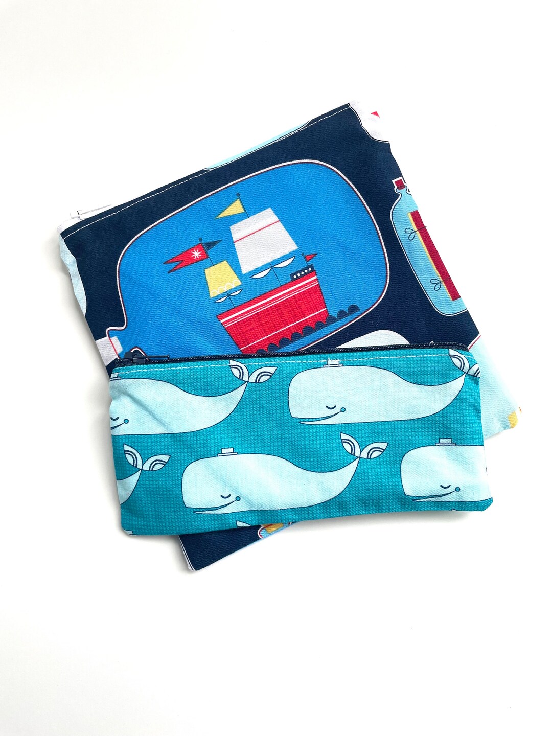 Reusable Earth Friendly Litter Less Snack Sandwich Zippered Bag Set ...