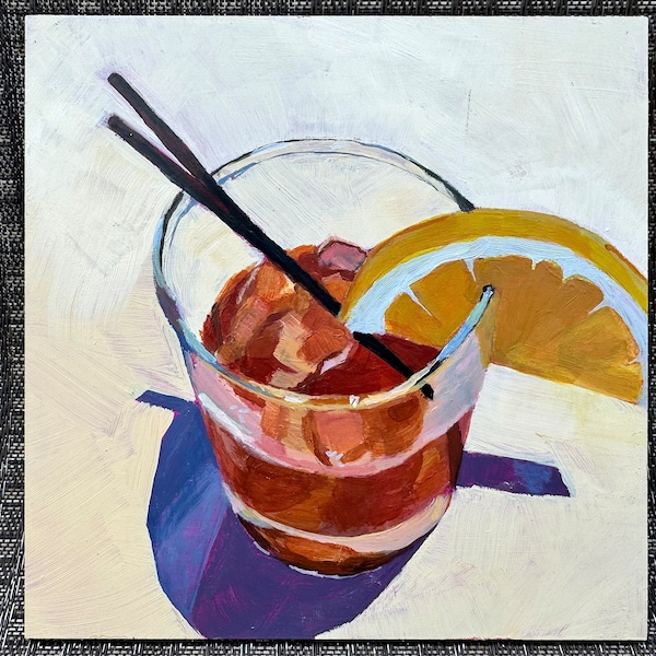 Cocktail Painting - Etsy
