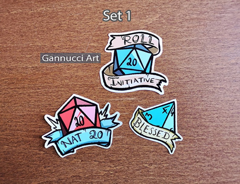 D&D Sticker Sets Cute Sets of Stickers Featuring Imagery From - Etsy UK