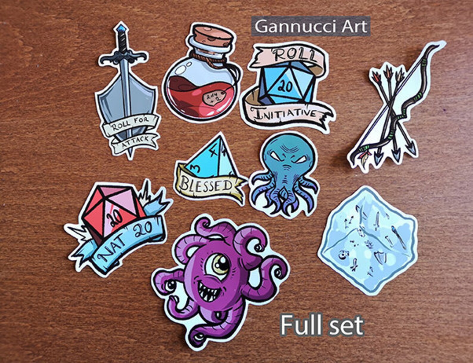 D&D Sticker Sets Cute Sets of Stickers Featuring Imagery From - Etsy UK