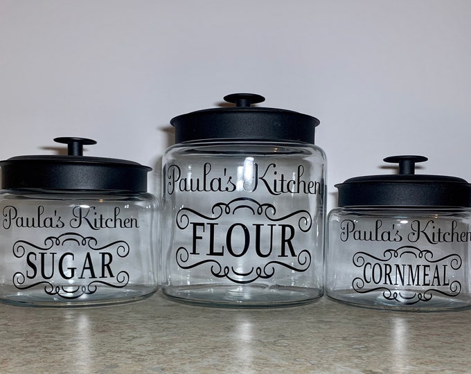 Personalized Canister Set - Etsy
