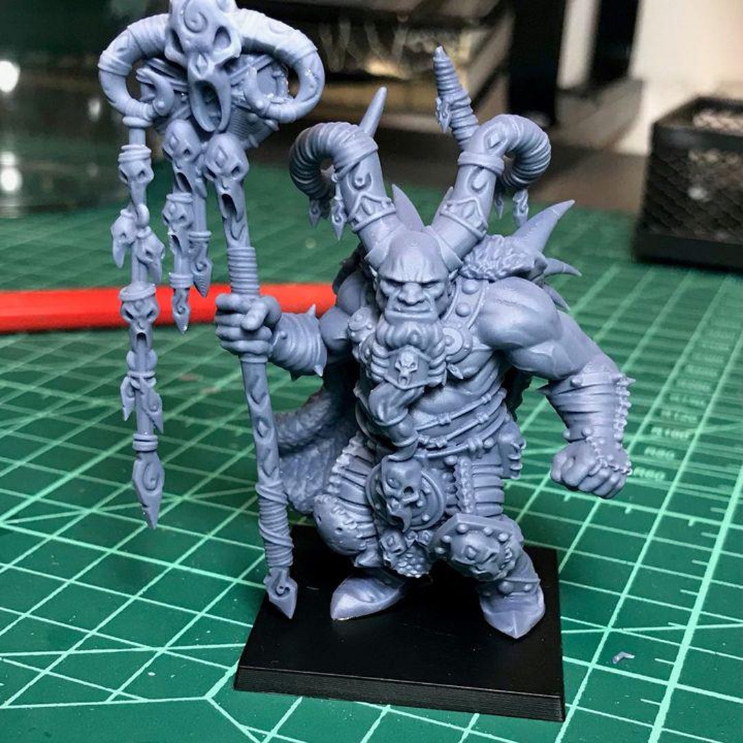 28mm Fantasy Tabletop, Avatars of War, Ogre Shaman, Miniatures ...