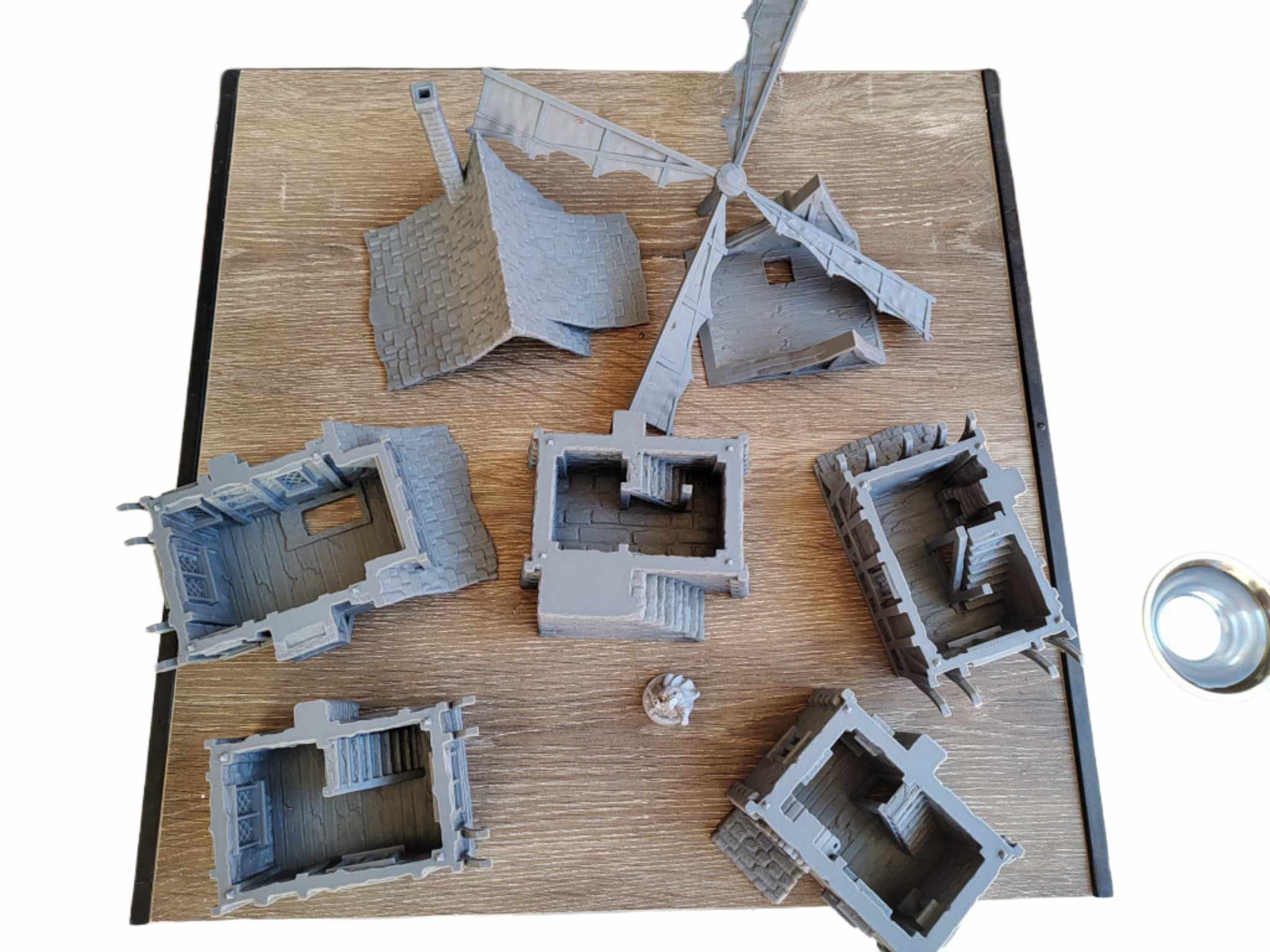 28mm Large Windmill House, Tabletop Terrain, Scenery - Etsy