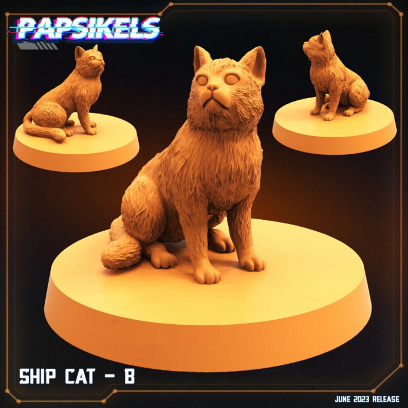 32mm Sci-fi/cyberpunk Miniatures, Ship Cat B, Tabletop Wargaming - Etsy