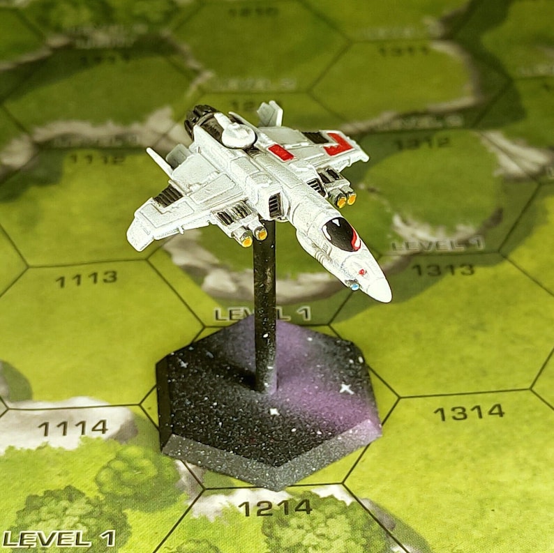 6mm Scale/battletech Alternative , X3 Batut P Fighter Jet, Tabletop ...