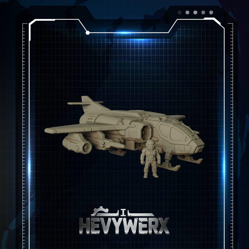 6mm Mecha Museum, Maghar Gunship, Tabletop Games, Mecha, Miniatures ...