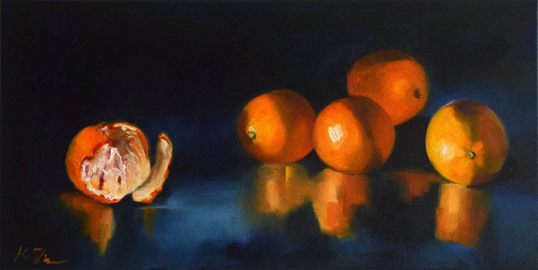 Orange Art, Oranges Painting, Still Life Painting With Oranges, Oranges ...