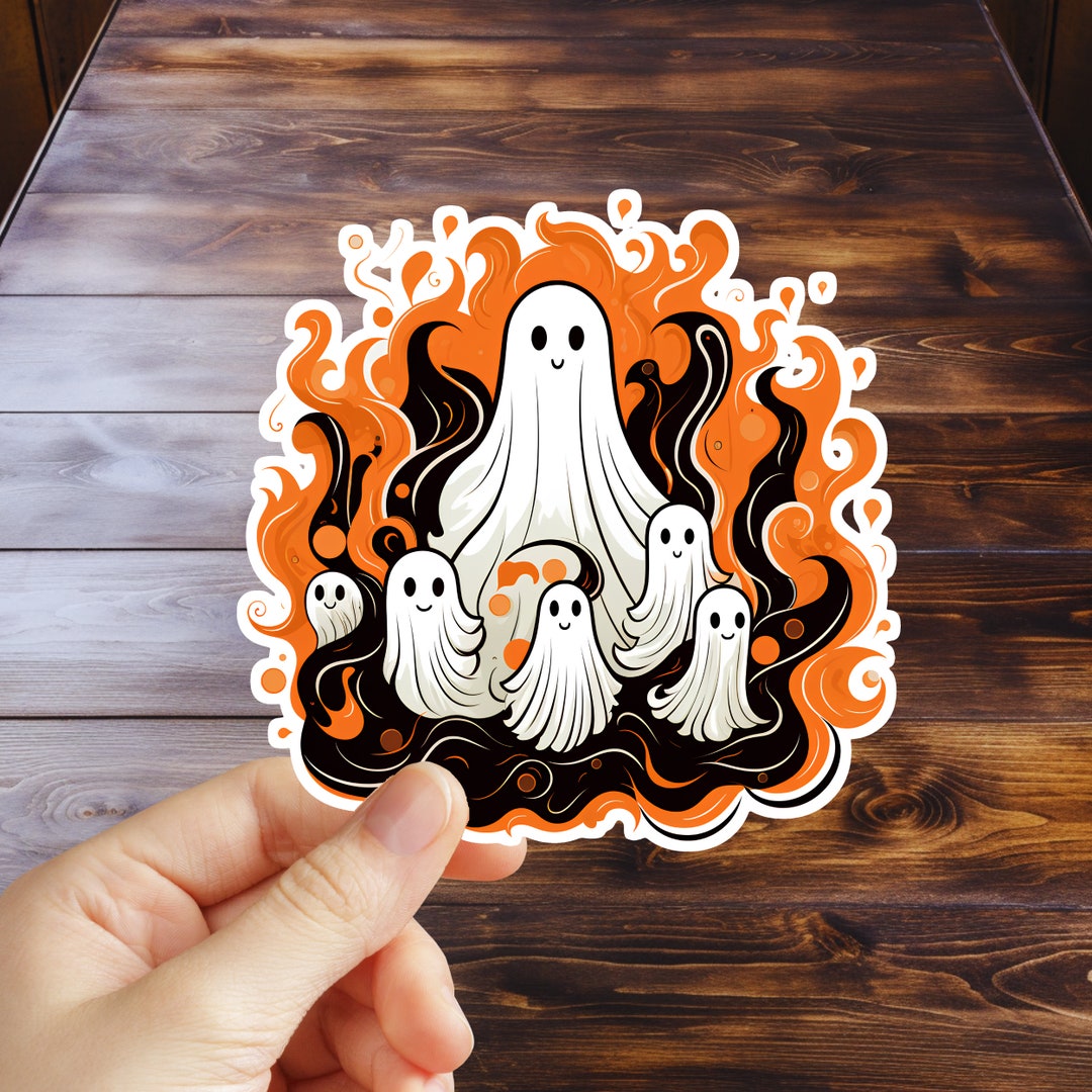 Cute Ghost Sticker 003 Halloween Decoration Spooky Season - Etsy