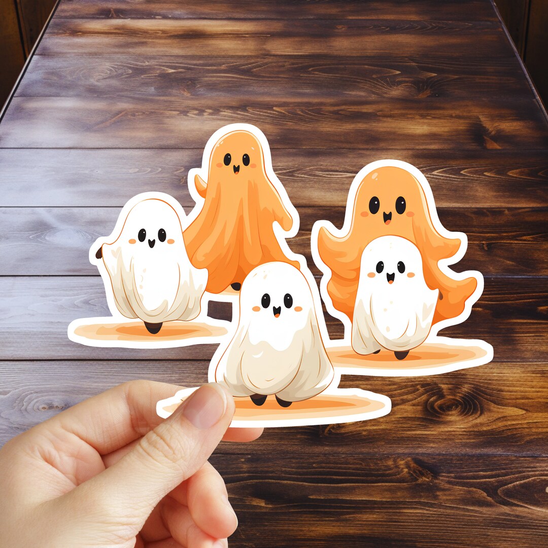 Cute Ghost Sticker 001 Halloween Decoration Spooky Season - Etsy