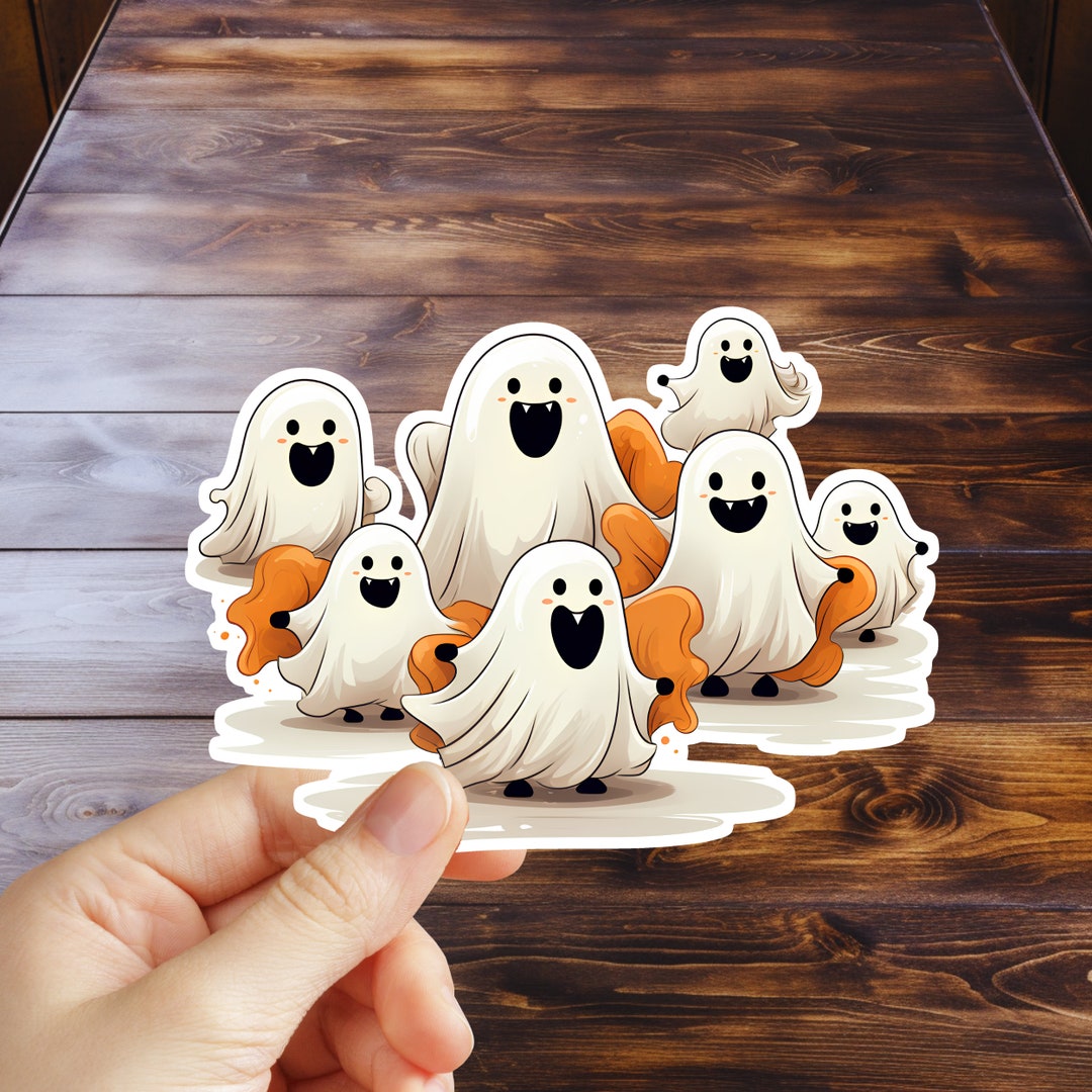 Cute Ghost Sticker 024 Halloween Decoration Spooky Season - Etsy