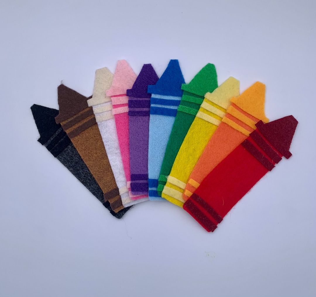 Crayon Colors Felt Board Story - Etsy