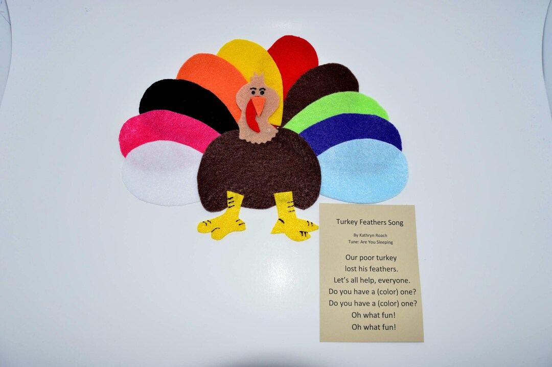 Turkey Feathers Felt Board Story - Etsy