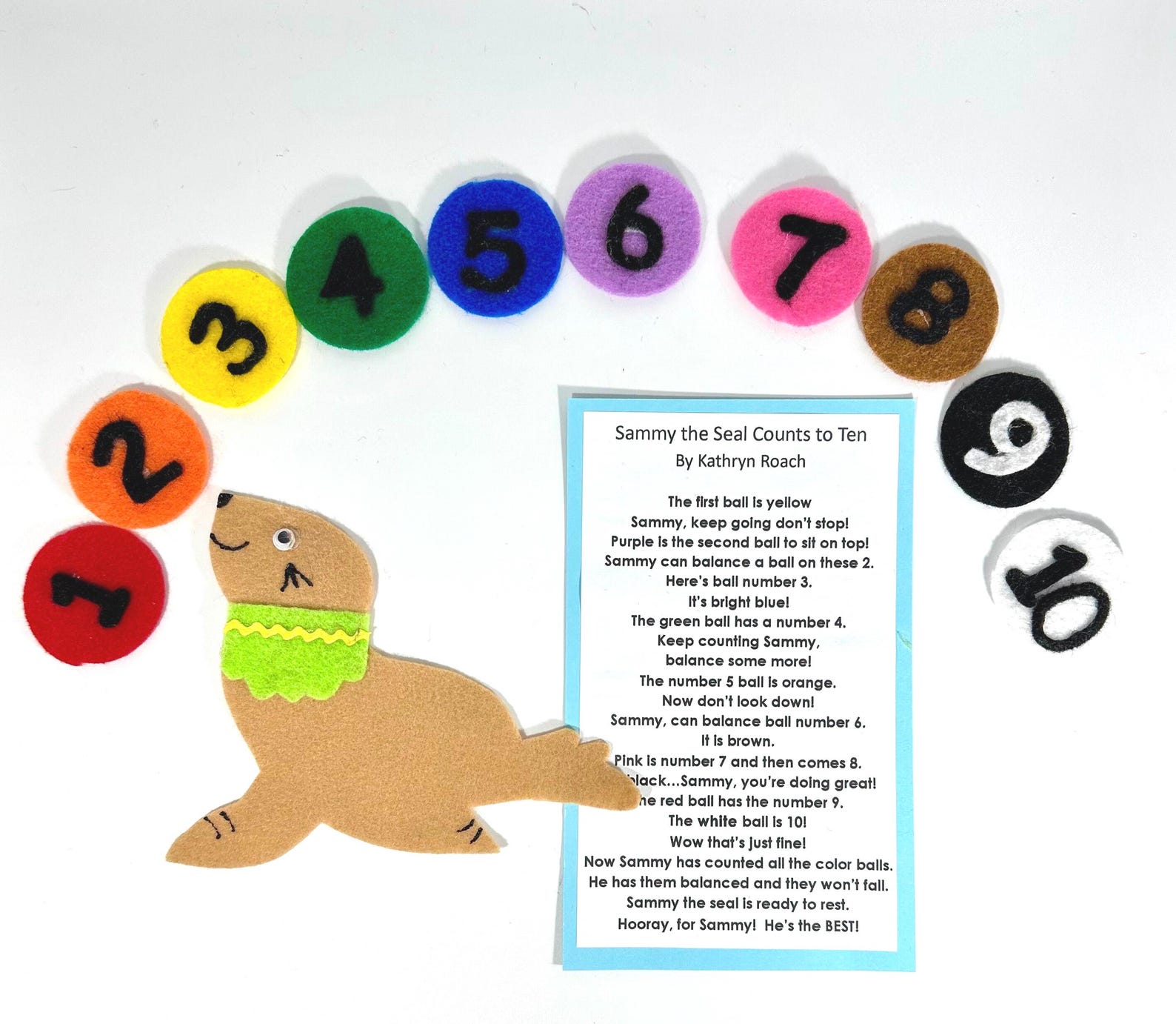 Sammy the Seal Felt Board Story - Etsy