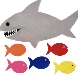 Five Little Fishies Felt Board Story - Etsy