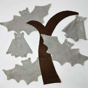 Five Little Bats Felt Board Story - Etsy