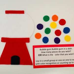 Counting Gumballs Felt Board Story - Etsy