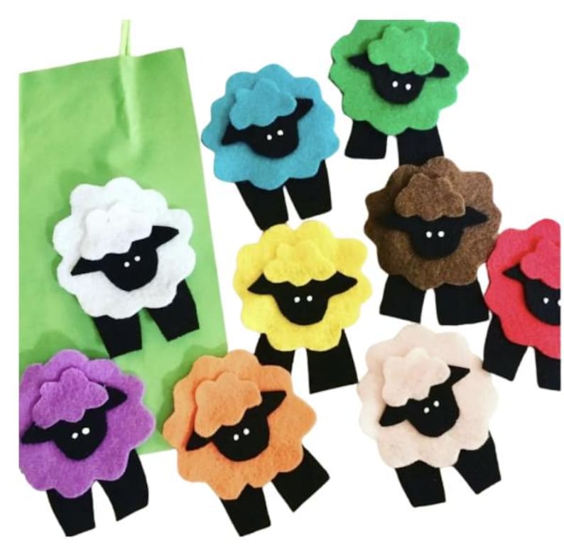 Mary Had a Colorful Lamb Felt Board Story - Etsy
