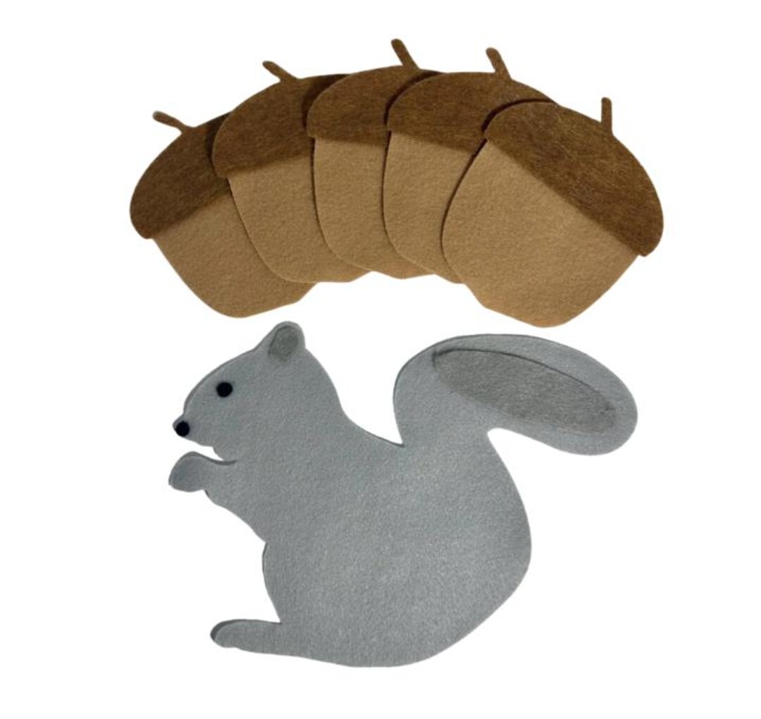 Five Little Acorns & A Squirrel Felt Board Story - Etsy
