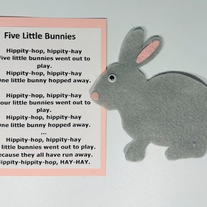 Five Little Bunnies Felt Board Story - Etsy