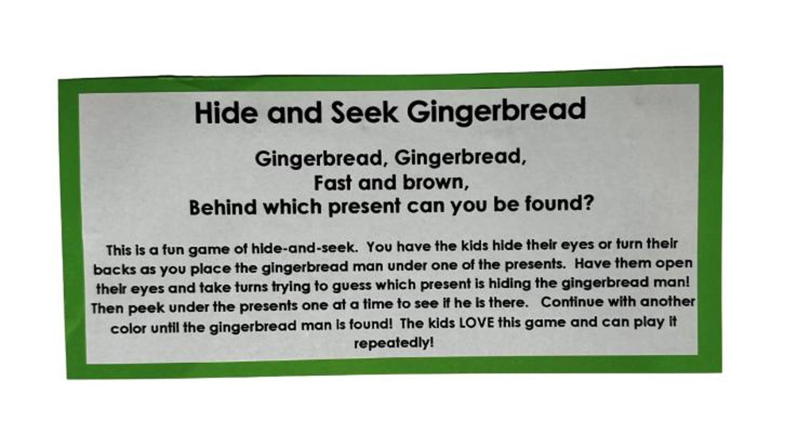 Gingerbread Man Hide and Seek Flannel Felt Story - Etsy