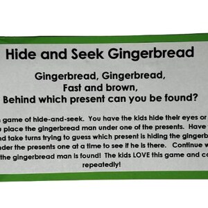 Gingerbread Man Hide and Seek Flannel Felt Story - Etsy