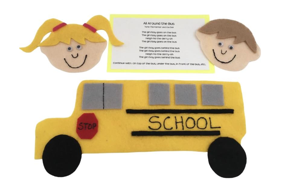 All Around the School Bus Felt Board Story - Etsy